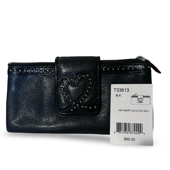 Brighton | Bags | Nwt 85 Brighton Soft Pebbled Double Zipper Black ...